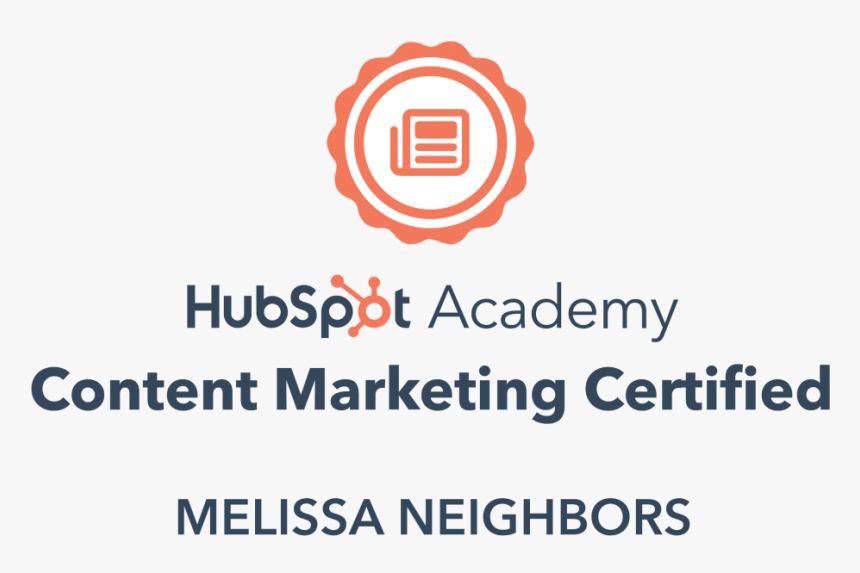 Hubspot Academy Certification Sample HD Png Download Kindpng