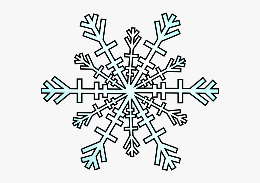 Snowflake Cartoon Clipart, HD Png Download - kindpng