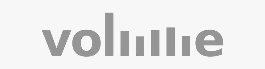 Volume Text Logo - Black-and-white, HD Png Download - kindpng