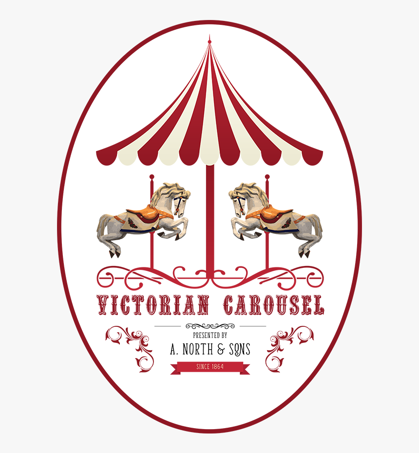 Victorian Carousel Logo White Background - Label, HD Png Download - kindpng