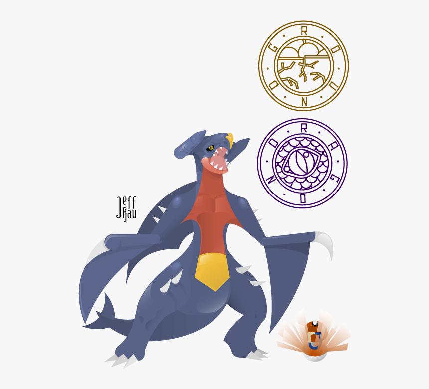 Garchomp, The Mach Pokémon - Cartoon, HD Png Download - kindpng