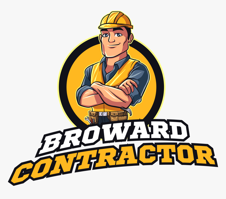 Broward Contractor Logo - Cartoon, HD Png Download - kindpng