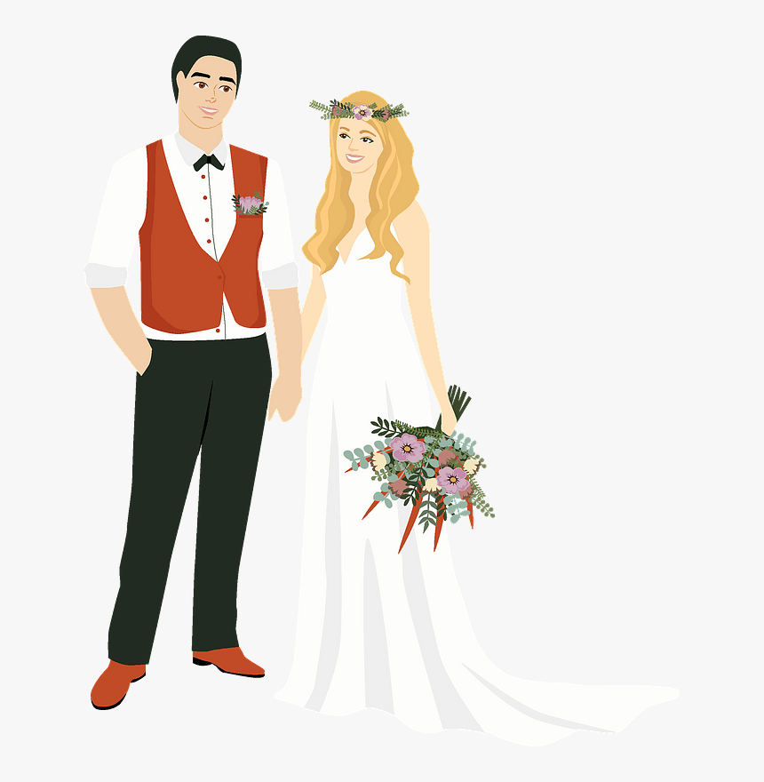 Rustic Wedding Clipart - Cartoon, HD Png Download - kindpng