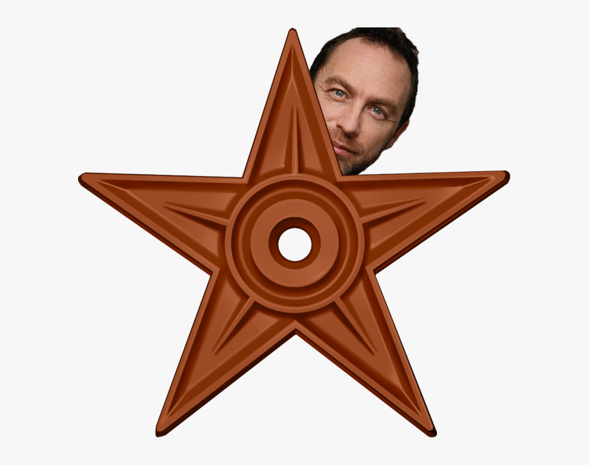 Jimbo Barnstar - Jimmy Wales Wikipedia, HD Png Download - kindpng