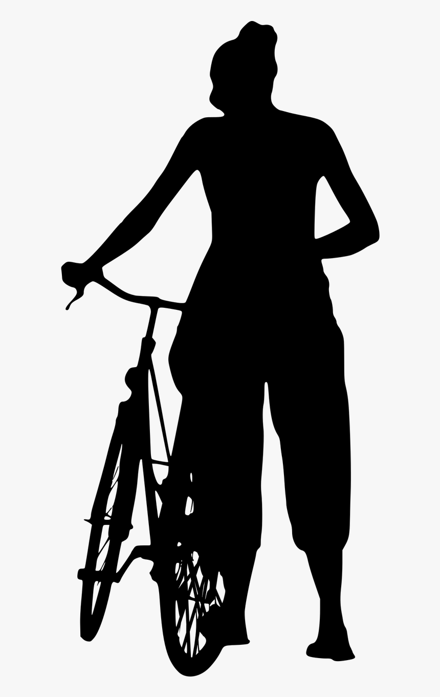 People Bike Silhouette Png, Transparent Png - kindpng