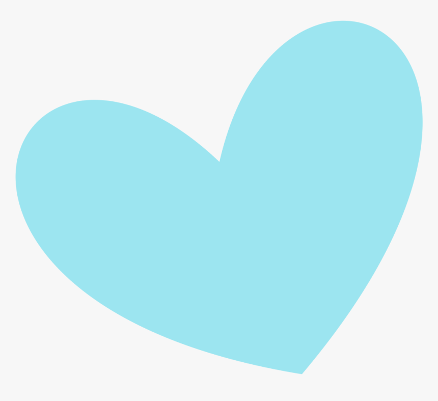 Light Blue Heart Cartoon Png, Transparent Png - kindpng
