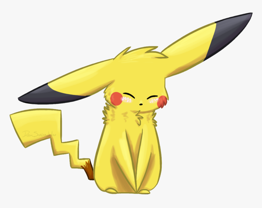Pikachu Blushing - Blushing, HD Png Download - kindpng