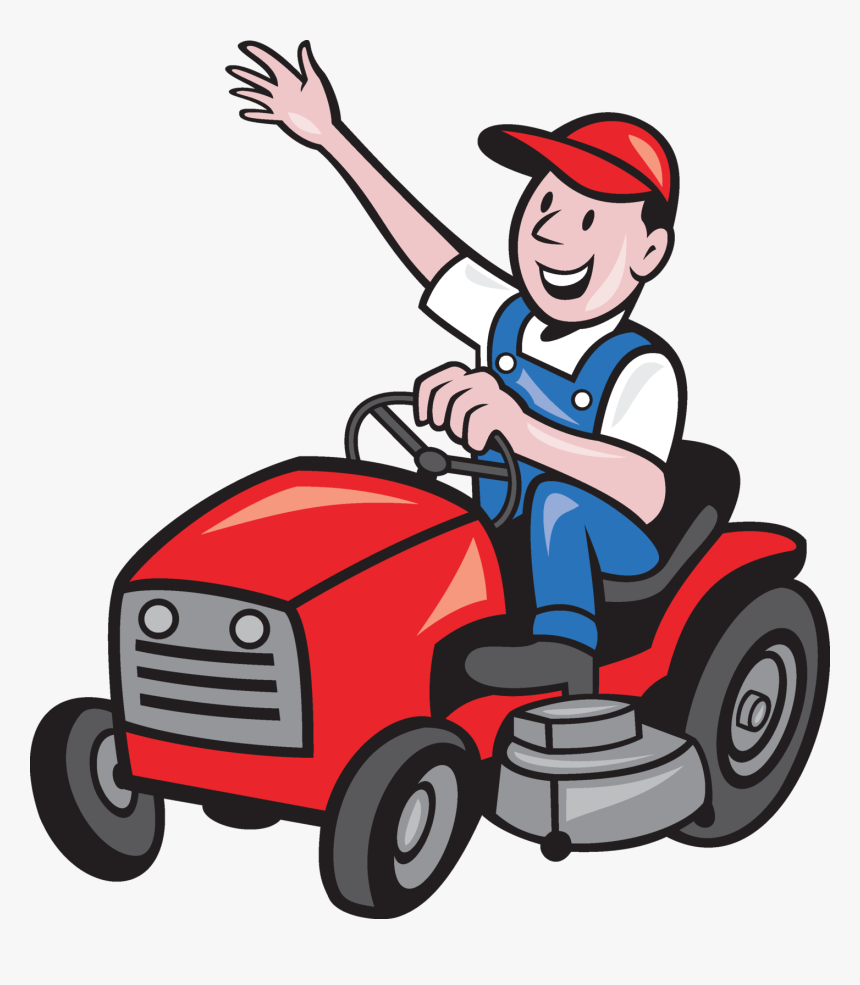 Riding Lawn Mower Clipart HD Png Download Kindpng