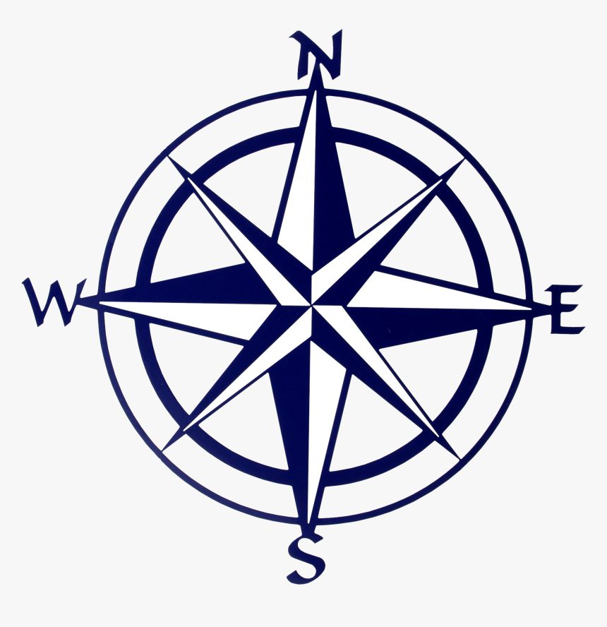 Fancy Compass Rose On A Map Foto Kolekcija