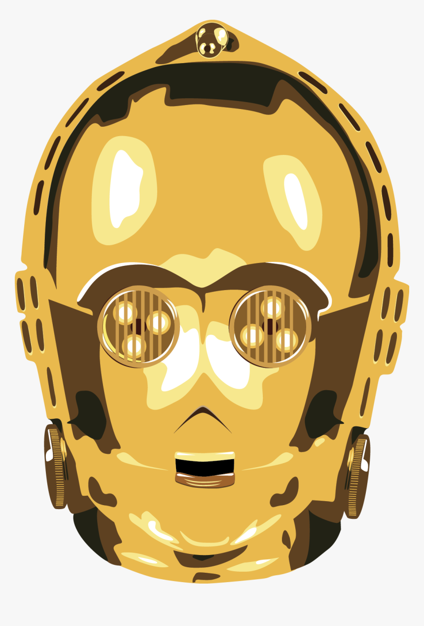 C3po Vector Drawing, HD Png Download - kindpng